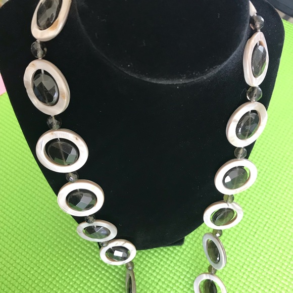 Jess David | Jewelry | Jess David Smoky Quartz Mother Of Pearl Necklace ...